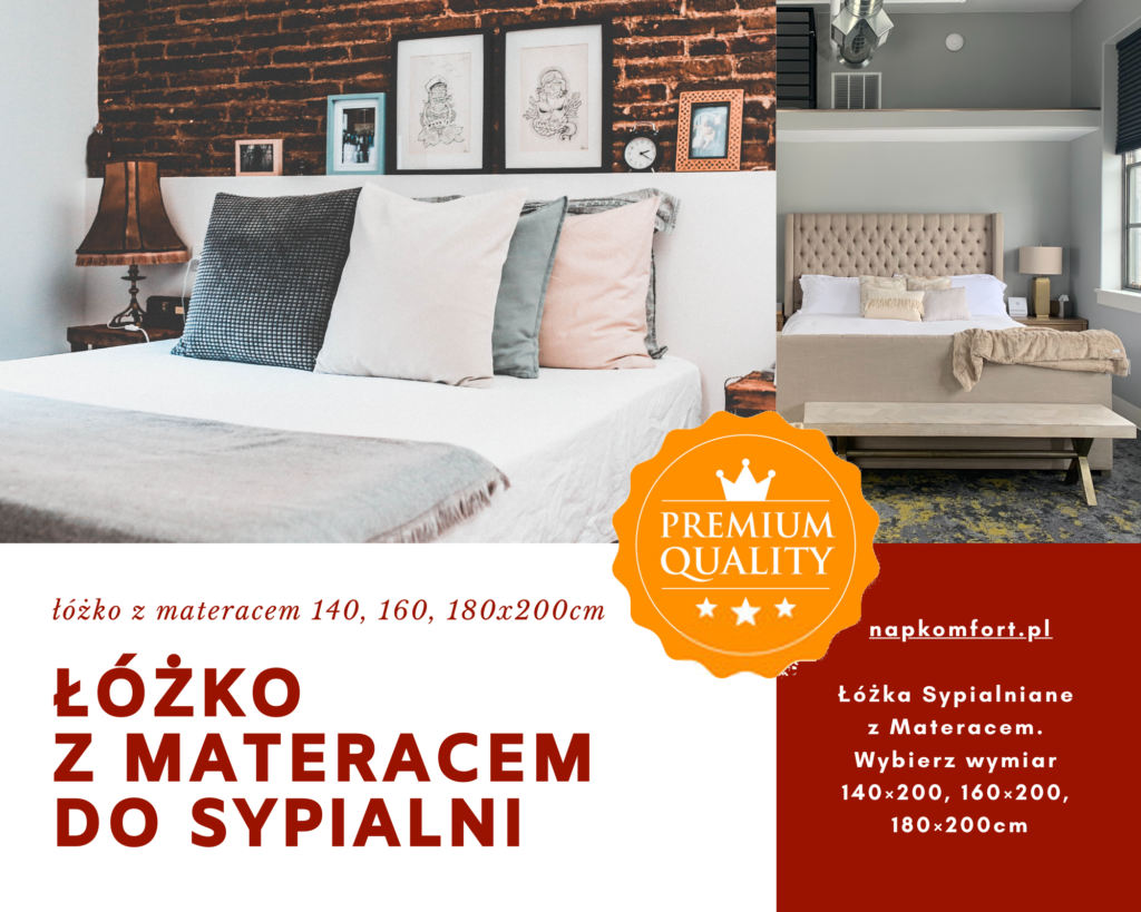 Nowoczesne i tanie łóżka z materacem do sypialni | NAP, Producent materacy